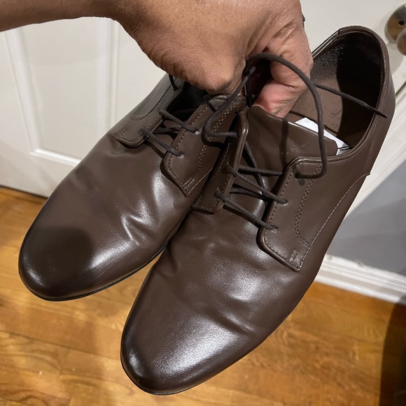 H&M | Shoes | Hm Dark Brown Derby Shoes Sz | Poshmark